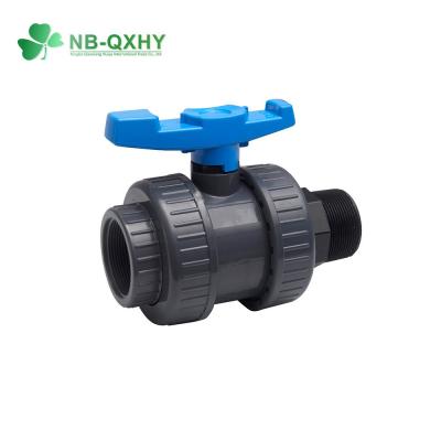 Cina Valvola a sfera in PVC con certificato ISO9001 e DIN Ture Union in vendita