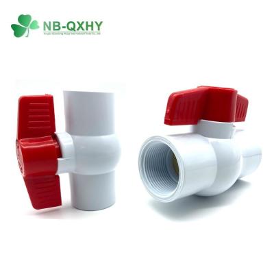 中国 名指圧 PN1.0-32.0MPa UPVCプールバルブ プラスチックソケットボールバルブ 販売のため