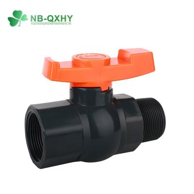Cina Valvola a filo maschile femminile in PVC Valvola a sfera per irrigazione ottagonale richiesta personalizzata in vendita