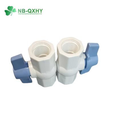 China PN1.0-32.0MPa de alta pressão UPVC 1/2 BSPT linha válvula de esfera octogonal com tampa de revestimento à venda