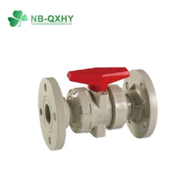 Cina 150psi Valvola a sfera di plastica Pph True Union con tipo flange resistente alle alte temperature in vendita