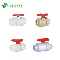 China Glue Connection Form Black Plastic PVDF True Union Ball Valve for Socket/Threaded Type for sale