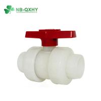 China Glue Connection Form Black Plastic PVDF True Union Ball Valve for Socket/Threaded Type for sale