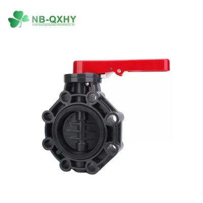 China 2-1/2 polegadas UPVC/PVC Tipo de manuseio válvula borboleta para gerenciamento de fluxo de água de abastecimento de água à venda