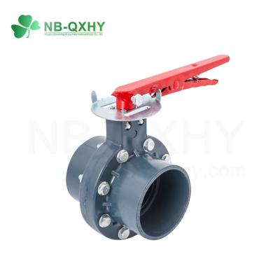 Cina Modalità di guida manuale NB-QXHY 150psi UPVC PVC Worm Gear Butterfly Valve con O-Ring EPDM in vendita