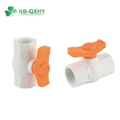 China Utilização Industrial de Água válvula de esfera octogonal de PVC/UPVC 1/2
