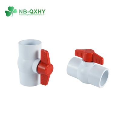 Cina Asia sud-orientale/Vietnam PVC UPVC Valvola a sfera blu con manico lungo rosso 1 pezzo Min.Order in vendita