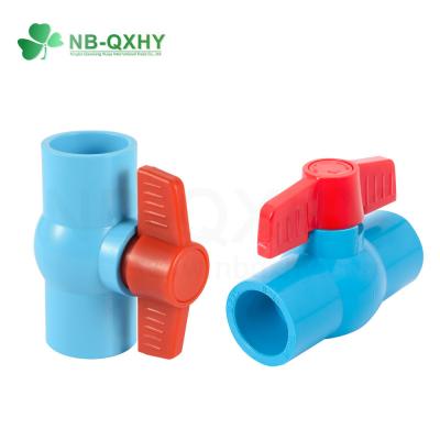 Cina Asia sud-orientale/Vietnam PVC UPVC Valvola a sfera blu con manico lungo rosso 1 pezzo Min.Order in vendita