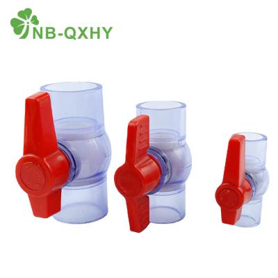 Cina Sistema idrico PVC UPVC Pipe Fitting Valvola a sfera trasparente campioni US 0/pezzo in vendita