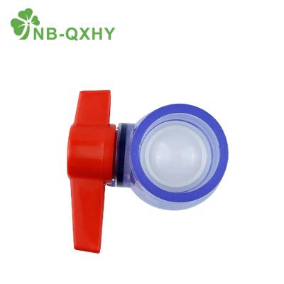 Cina Sistema idrico PVC UPVC Pipe Fitting Valvola a sfera trasparente campioni US 0/pezzo in vendita