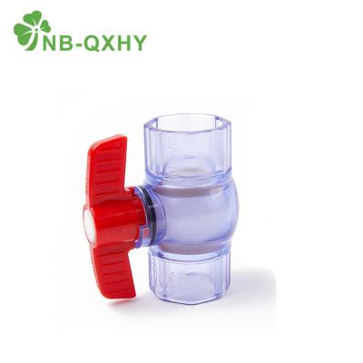Cina Sistema idrico PVC UPVC Pipe Fitting Valvola a sfera trasparente campioni US 0/pezzo in vendita