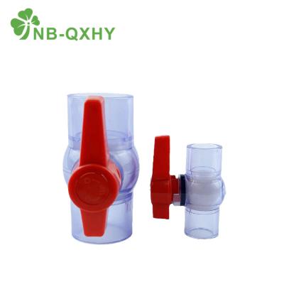 Cina Sistema idrico PVC UPVC Pipe Fitting Valvola a sfera trasparente campioni US 0/pezzo in vendita