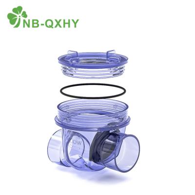 China Rohrförmige PVC-Wasserleitung Einweg-Transparentes/Durchsichtiges Kontrollventil zu verkaufen