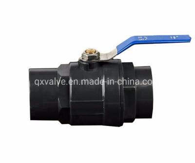 Cina Valvola a sfera in PVC di plastica per acqua 2PCS Nera con maniglia Ss Valvola a gonfiore 1/2