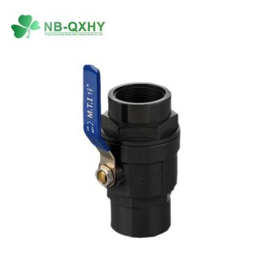 Cina Colla di connessione 1/2-4 pollici PVC di plastica due pezzi valvola a sfera con temperatura normale in vendita