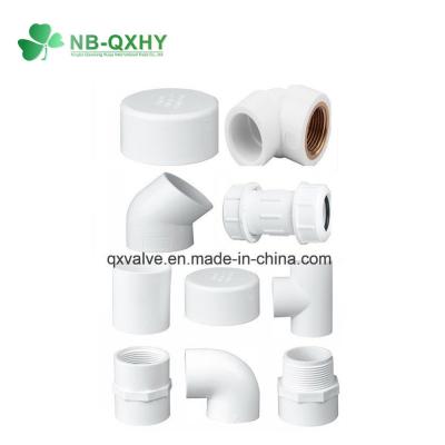 Cina Parte superiore del raccordo per tubi UPVC bianco per tutte le dimensioni, design stampato ad iniezione in vendita