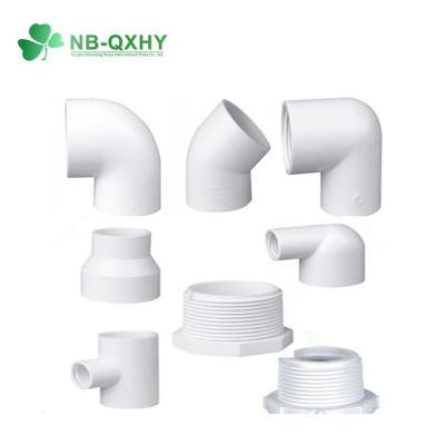 Cina Fittings per tubi a pressione di PVC riduttore 90 gradi gomito ASTM D2466 SCH40 Spessore della parete in vendita