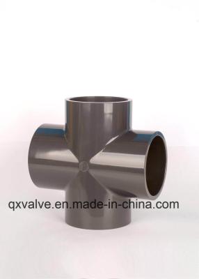 Cina Croce riduttrice in PVC forgiata con tipo Pn16 per l'approvvigionamento idrico, grigio profondo e disegno forgiato in vendita