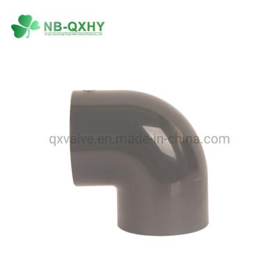 Cina ASTM Standard PVC QX21 Sch80 UPVC 90° Dimensione del gomito da 1/2