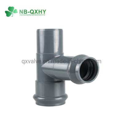 Cina 22.5deg Angolo DIN Standard UPVC Tee con due lati di gomma F/F/S Dimensione 110mm-315mm Diretto in vendita