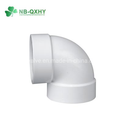 Cina Fittings in UPVC di colore bianco con dimensioni complete in conformità alla norma ASTM in vendita