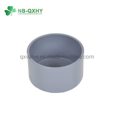中国 UPVC プラスチック PVC 丸いパイプ フィッティング PVC 水道パイプのための女性端キャップ 厚さ追加 Pn10 販売のため
