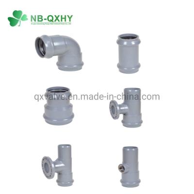 Cina Pipe di plastica adattabili Tee in PVC con anello di gomma prestazioni durature in vendita