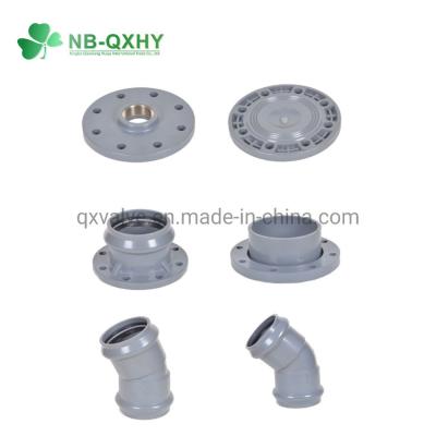 Cina Pipe di plastica adattabili Tee in PVC con anello di gomma prestazioni durature in vendita