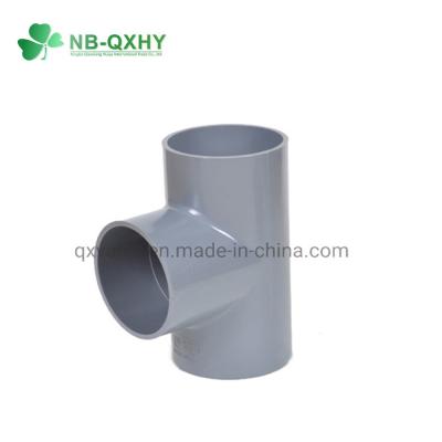 Cina Fittings per tubi di plastica con connettore a 3 vie UPVC Equal Tee DIN Pn10 con connessione adesiva in vendita