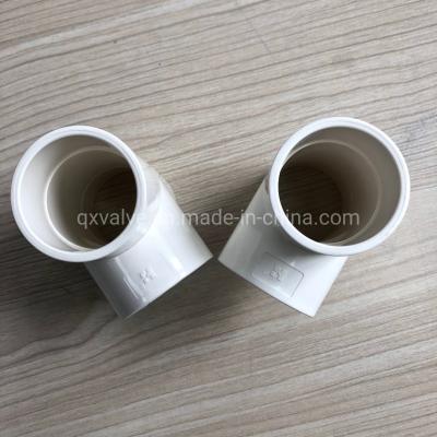 Cina Campioni US 3/Piece PVC Pipe Fitting Bianco UPVC Equal Tee 3 Way Connector Pn16 in vendita