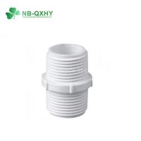 China Plastic Pressure Pipe Fitting PVC BS Reducing Male Coupling White Plumbing System for sale