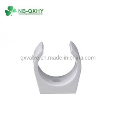 中国 90 度 角 鍛造 PVC BS 水道用プラスチックパイプフィッティングクランプ 販売のため