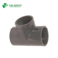 China Customized DIN Grey Water Supply PVC Equal Tee with ISO Certificate Request Sample for sale