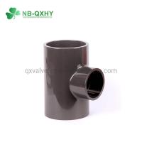 China Customized DIN Grey Water Supply PVC Equal Tee with ISO Certificate Request Sample for sale