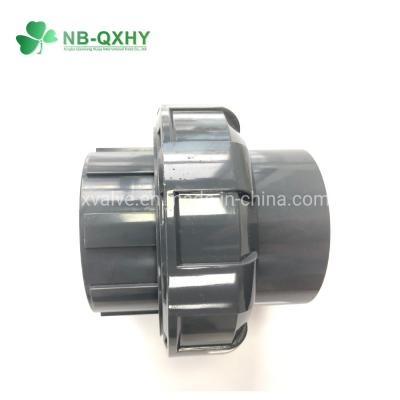 中国 DIN Pn16 プラスチックUPVCパイプフィッティングコネクタ PVC Union for Sch80s 壁厚さ 販売のため