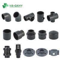 China Round Head Code PVC Pipe Fitting 90 Degree Elbow for Industrial Pn16 Pipe Applications for sale