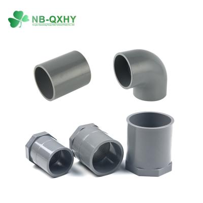 Cina Fittings per tubi in UPVC rigidi Pn16 Grigio PVC Maschio Adaptatore di accoppiamento a filo flessibile in vendita