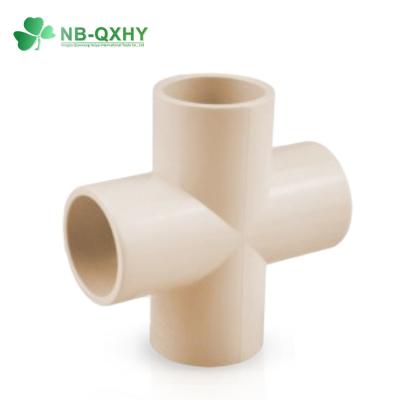 Cina Fittings per tubi in CPVC ASTM Forgiati Tee retti uguali Tee e Forgiati con collegamento adesivo in vendita