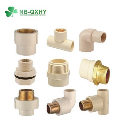 Cina Fittings per tubi in CPVC ASTM Forgiati Tee retti uguali Tee e Forgiati con collegamento adesivo in vendita