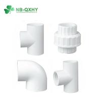 China Blue PVC Pipe Fitting Tee Sch40 Equal Tee Reducing Tee Female Tee for Glue Connection for sale