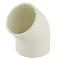 China Round Head Code 45 Degree Socket Elbow for Water Supply Sch40 Plastic PVC Pipe Fitting for sale