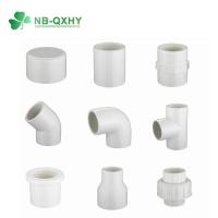 China Round Head Code 45 Degree Socket Elbow for Water Supply Sch40 Plastic PVC Pipe Fitting for sale