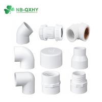 China Round Head Code 45 Degree Socket Elbow for Water Supply Sch40 Plastic PVC Pipe Fitting for sale