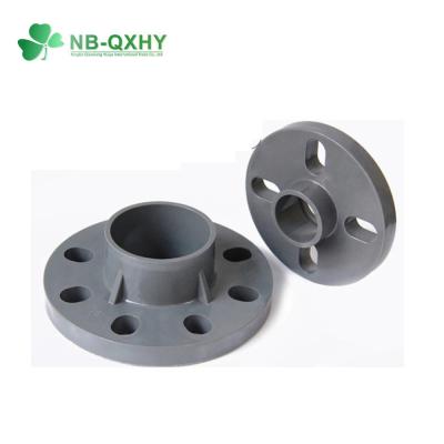 Китай 25mm-225mm Серое PVC трубопроводное устройство Pn16 DIN Van Stone Flange для транспортировки жидкости продается