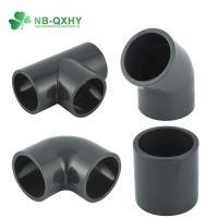 China Round Head Code PVC Pipe Fitting Tee Elbow Coupling for Water Supply in 20mm to 400mm for sale