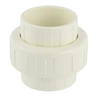 China Nominal Diameter Dn15-Dn100 Blue PVC Pipe Fitting Union Plastic Socket Thread Union for sale