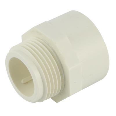 中国 1/2'から4'サイズPVC 男性 女性アダプター ASTM Sch40パイプフィッティングの要求サンプル 販売のため