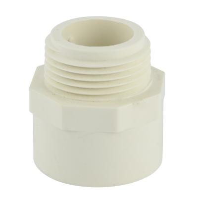 中国 1/2'から4'サイズPVC 男性 女性アダプター ASTM Sch40パイプフィッティングの要求サンプル 販売のため