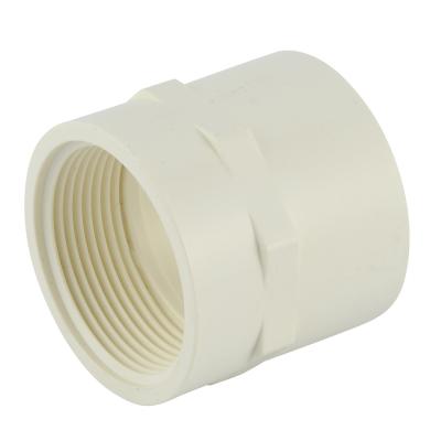 中国 1/2'から4'サイズPVC 男性 女性アダプター ASTM Sch40パイプフィッティングの要求サンプル 販売のため