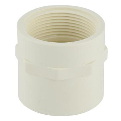 中国 1/2'から4'サイズPVC 男性 女性アダプター ASTM Sch40パイプフィッティングの要求サンプル 販売のため